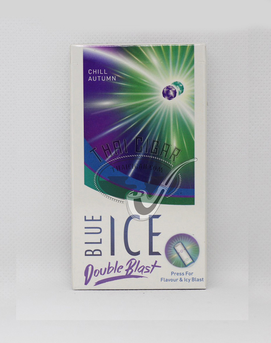 Blue Ice Double Blast Slim (2 เม็ดบีบ) - Thai Cigar